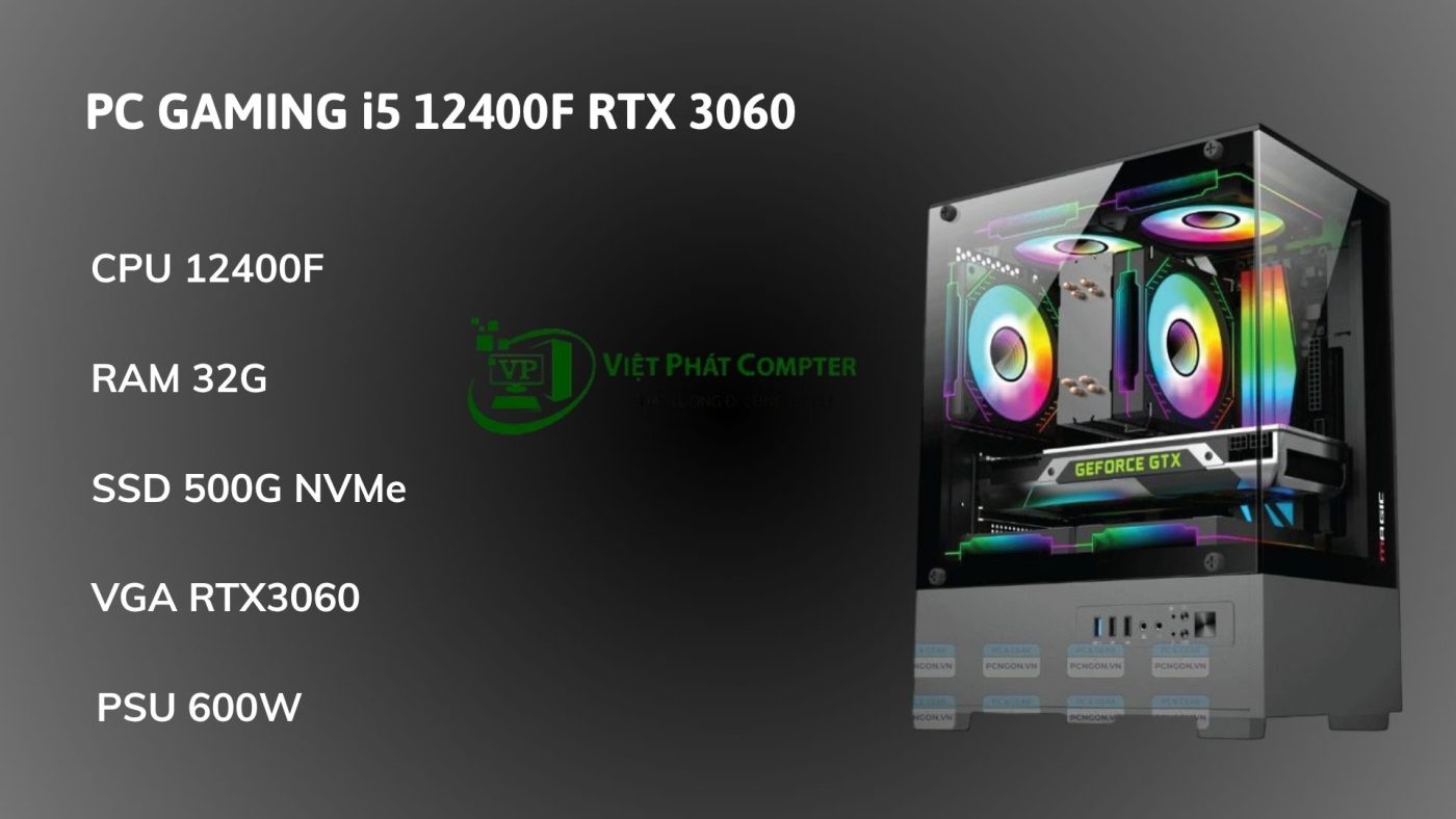 PC Gaming i5 12400F RTX 3060